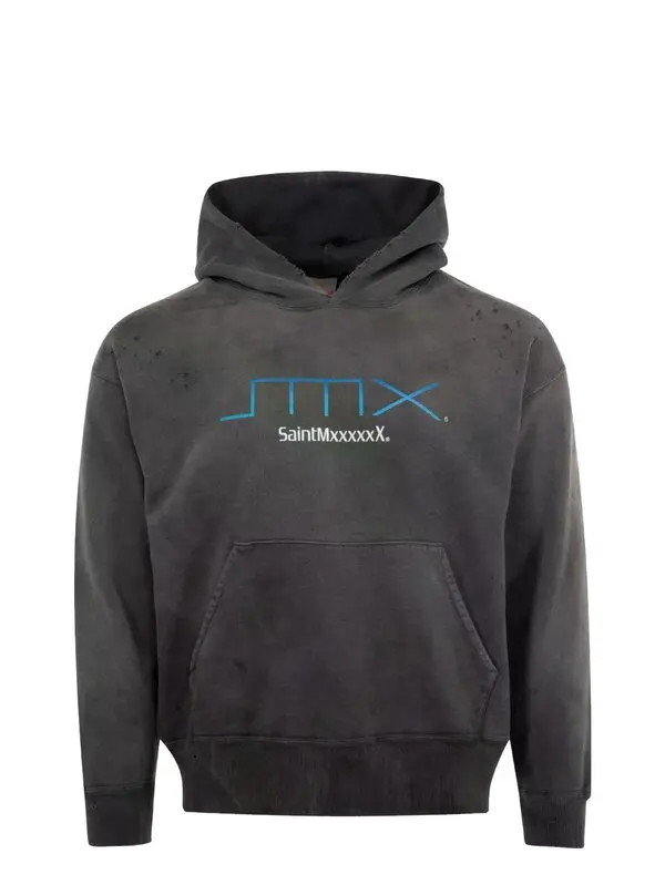 SAINT MXXXXXX Slouchy Hoodie - Black