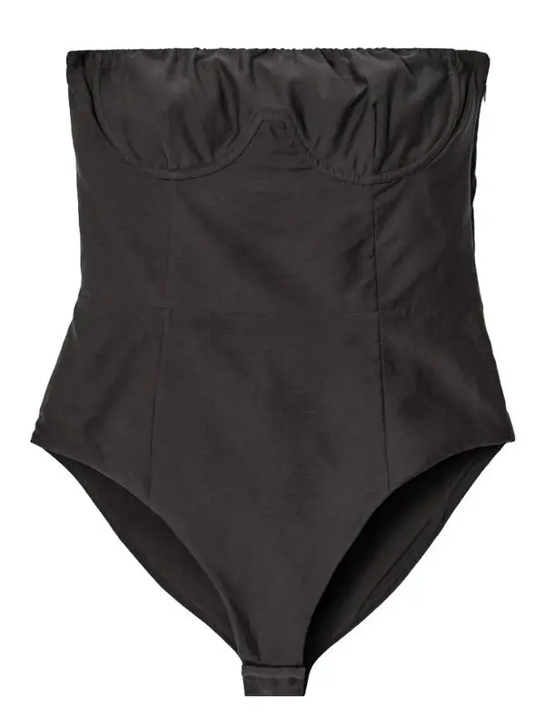 Cos Corset Bandeau Bodysuit - Brown