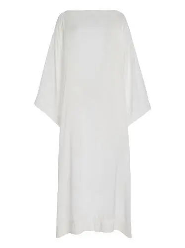 Bondi Born Cremona Tie-side Voile Maxi Coverup - Ivory