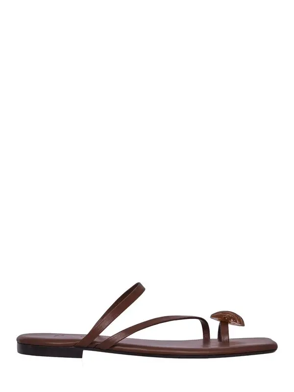 Johanna Ortiz Camino De Las Almas Leather Sandals - Brown