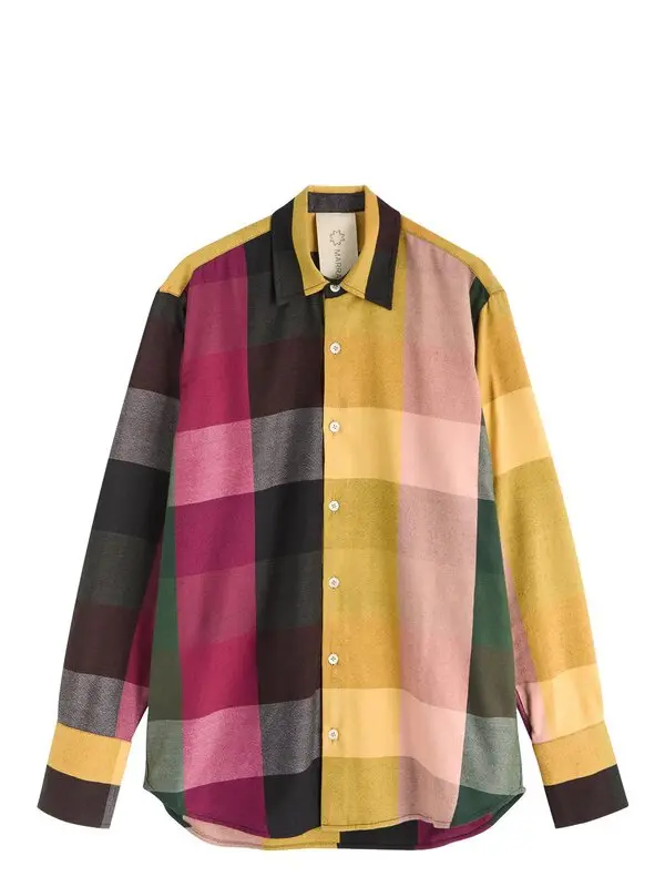 MARRAKSHI Life Checked Jacquard Cotton Shirt - Multicoloured 1
