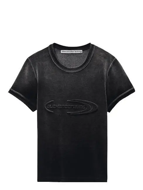 Alexander Wang Baby Tee Shirt - Washed Nickel