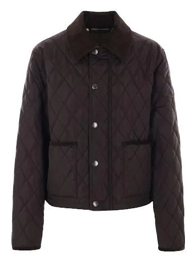 Burberry Quilt Jacket - Peat/ Brush Ip Check