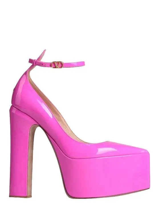 Valentino Garavani Vlogo Tango 135mm Platform Pumps - Pink