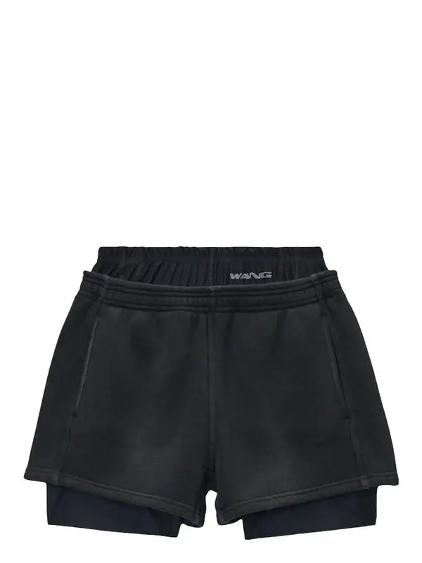 Alexander Wang Prestyled Bike Short Sweatshort - Washed Black