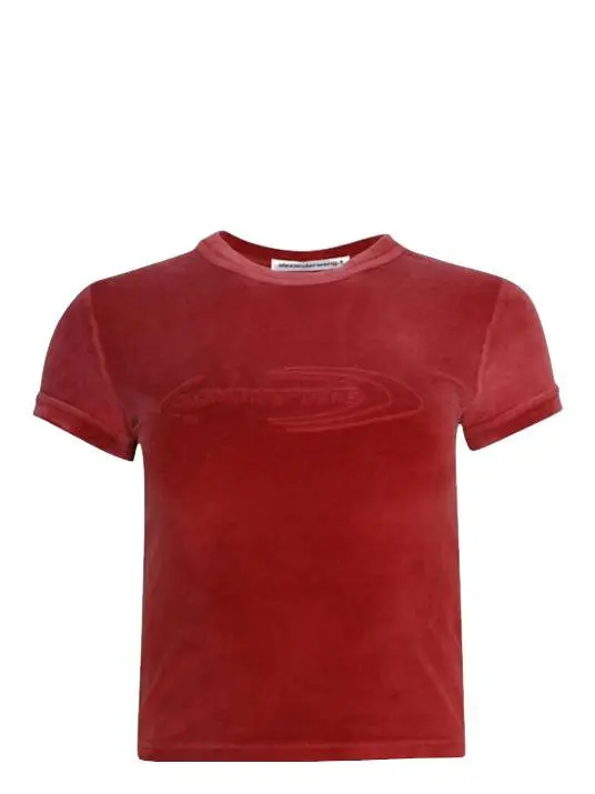 Alexander Wang Baby Tee Shirt - Washed Red Alert