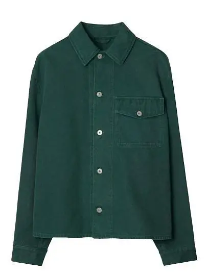 Burberry Embroidered Ekd Casual Overshirt - Feather