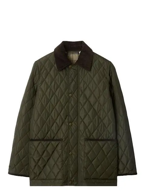 Burberry Quilted Jacket - Shale/brush Ip Check