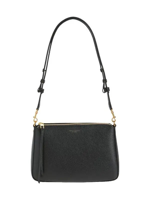 Tory Burch Small Perry Leather Shoulder Bag - Black