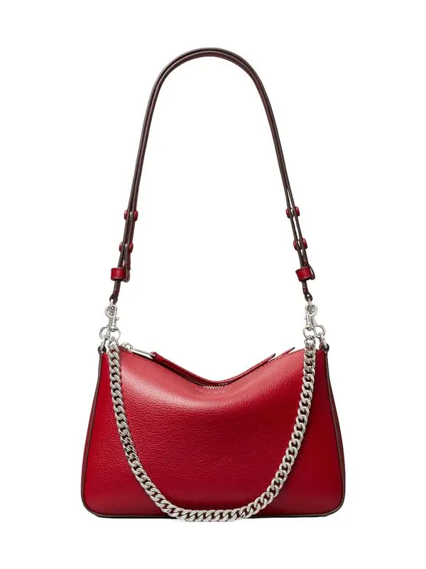 Tory Burch Small Perry Leather Shoulder Bag - Red