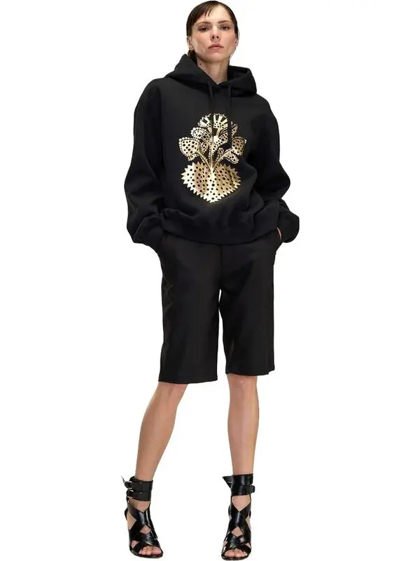 Cynthia Rowley Heart Of Gold Hoodie - Black