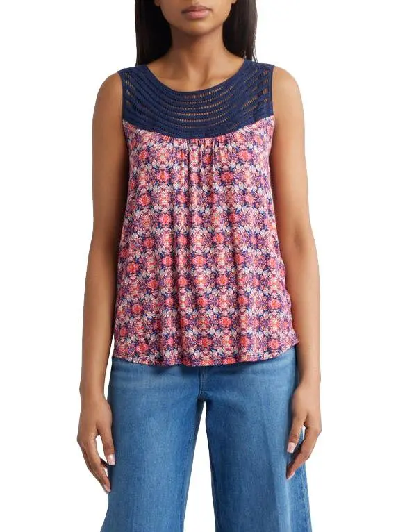 Loveappella Swing Tank Top - Fuchsia Multi