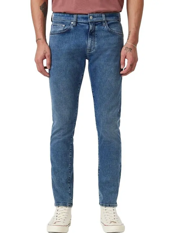 MAVI Marcus Slim Straight Leg Jeans - Light Brushed Selvedge