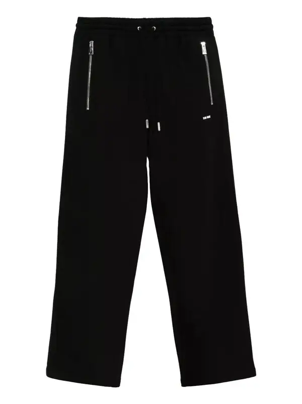 TEAM WANG DESIGN Straight Jersey Pants - Black