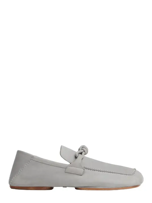 BOTTEGA  VENETA Bottega Veneta Nubuck Leather Loafer - Sterling