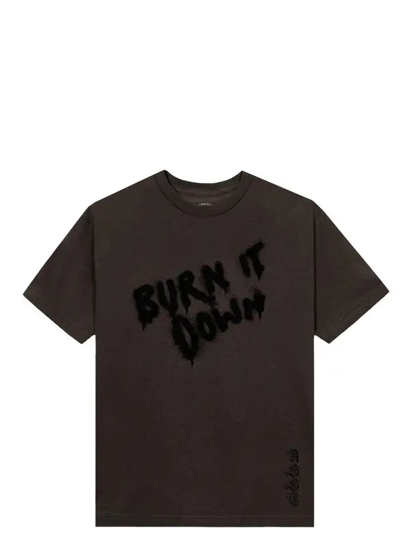 ANTI SOCIAL SOCIAL CLUB X 2 Tone Burn It Down Tee - Brown