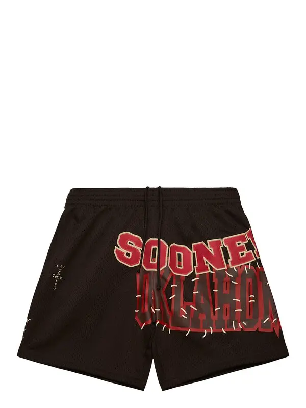CACTUS JACK BY TRAVIS SCOTT X Mitchell & Ness University Of Oklahoma Shorts - Brown