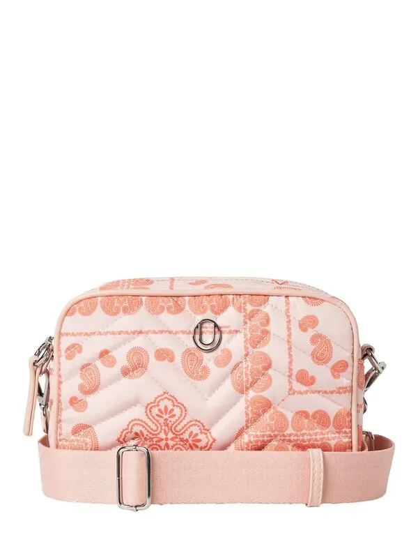 URBAN ORIGINALS Viva Quilt Crossbody Bag - Bandana Peach