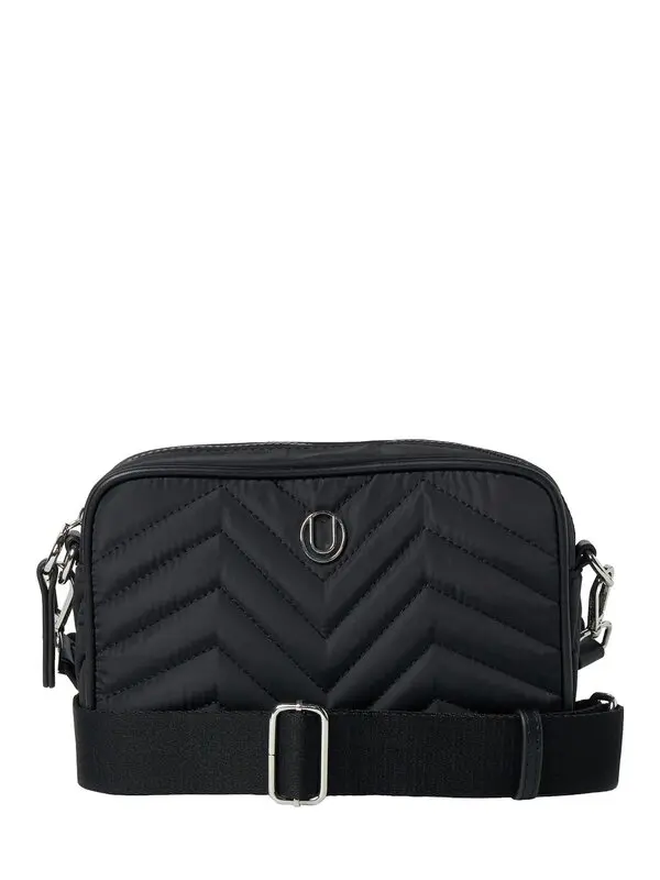URBAN ORIGINALS Viva Quilt Crossbody Bag - Black