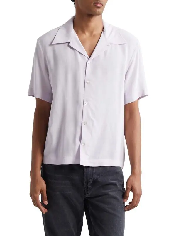 Séfr Noam Short Sleeve Button-up Shirt - Arizona Lilac