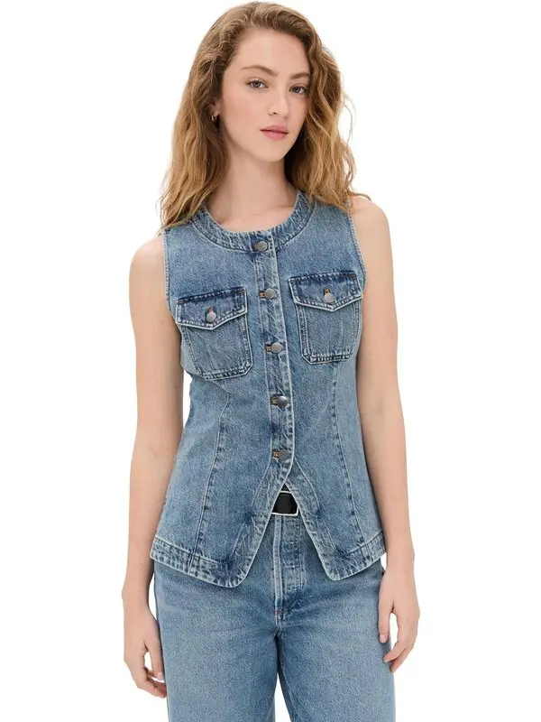 Madewell Denim Vest - Billings Wash