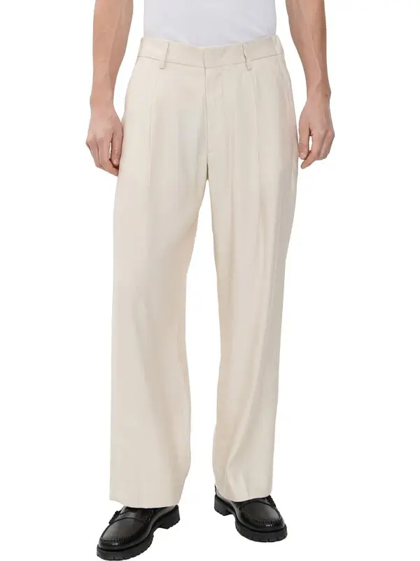 Nn07 Kay Pleated Trousers - Ivory