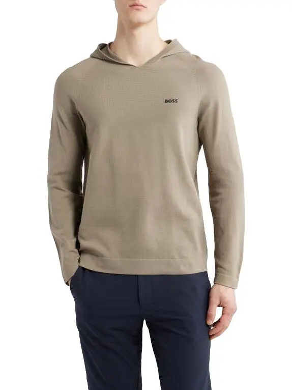 BOSS Seamless Tech Performance Hoodie - Light Green