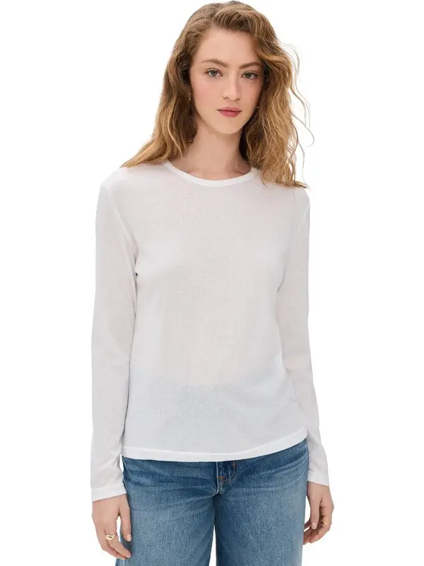 PARKE Classic Long Sleeve T-shirt - White