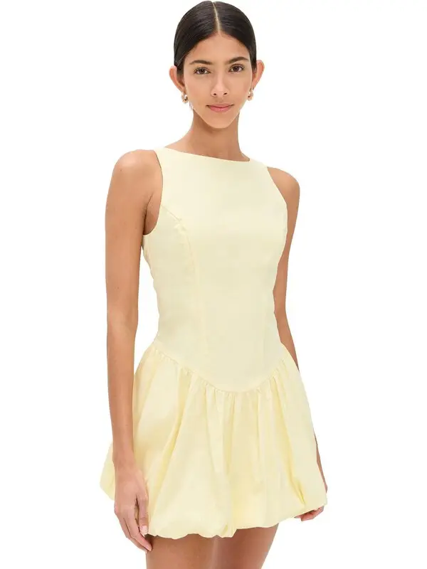 NIA Tamara Mini Dress - Parmesan