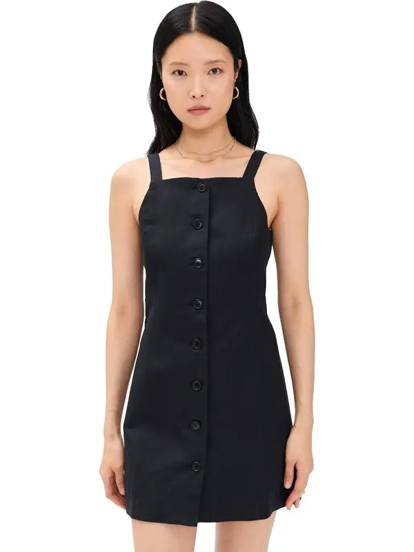 ALEX MILL Alexis Sleeveless Mini Dress - Black