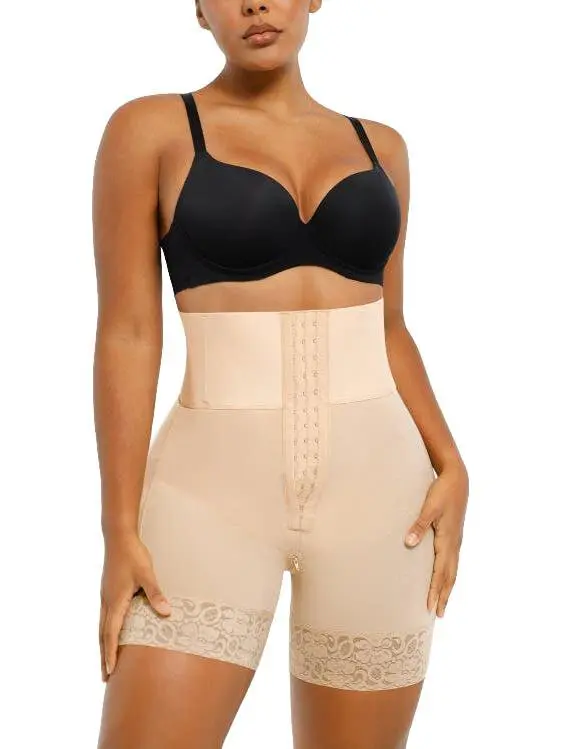 SHAPELLX Boned Sculpt High Waist Short - Sand
