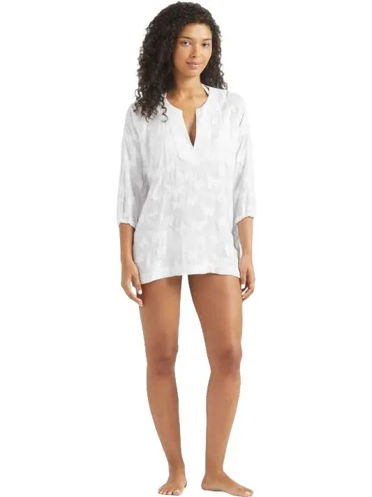 Vilebrequin Disco Butterflies Rayon Shirt - Blanc