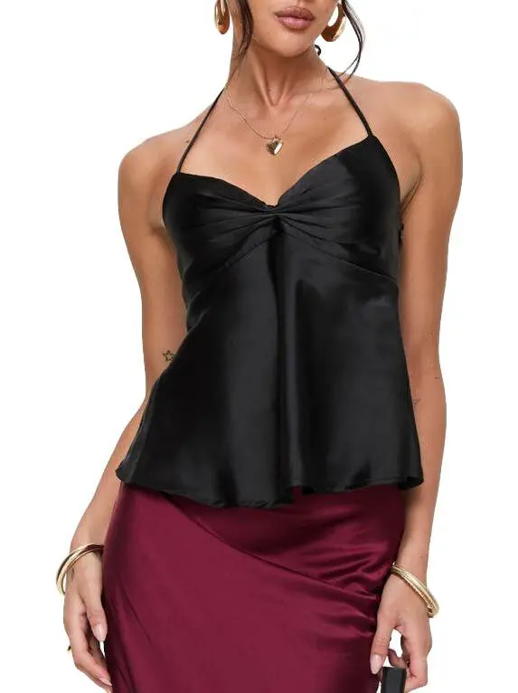 Princess Polly Halter Top - Black