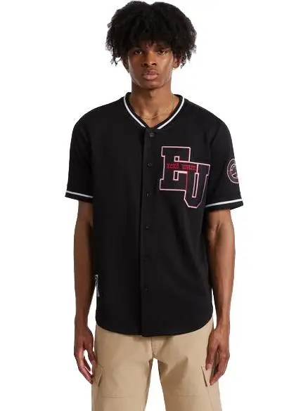 ECKO UNLTD. Southpaw Button Front Top - Black