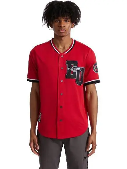 ECKO UNLTD. Southpaw Button Front Top - True Red