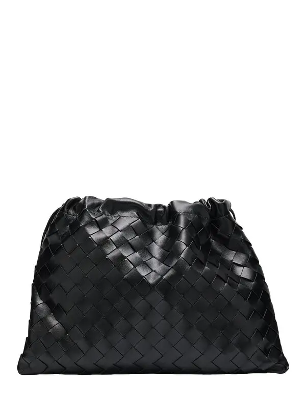 Bottega Veneta Intrecciato Leather Pouch - Black