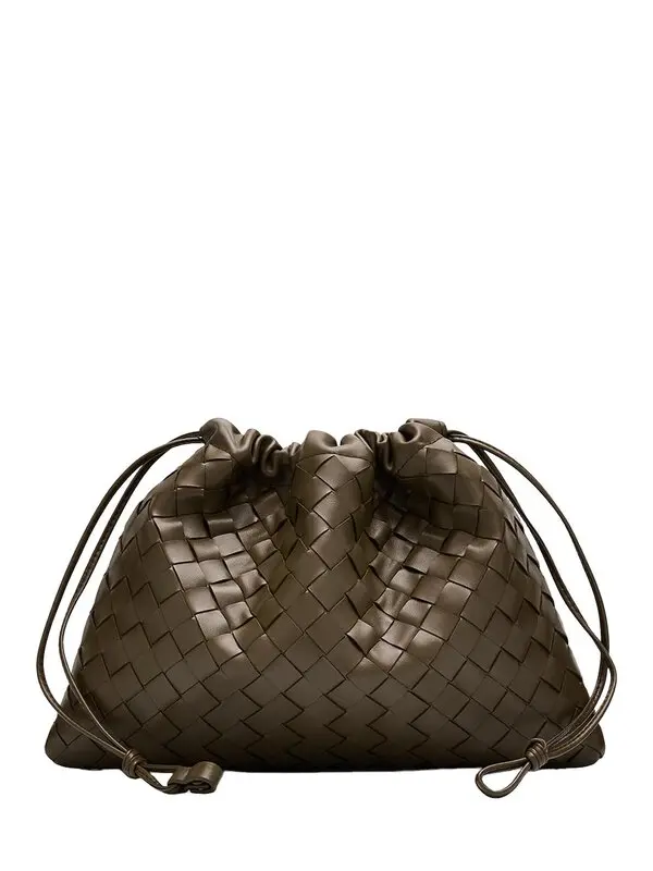 Bottega Veneta Intrecciato Leather Pouch - Cypress