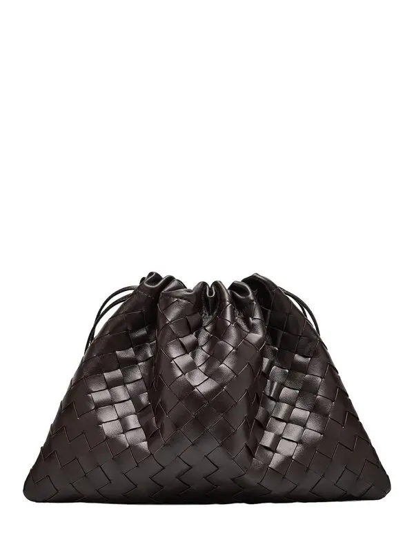 Bottega Veneta Intrecciato Leather Pouch - Fondant