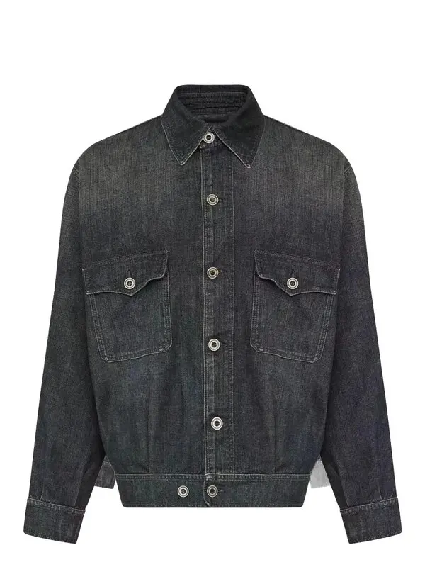 MAISON MARGIELA Denim Shirt Jacket - Black