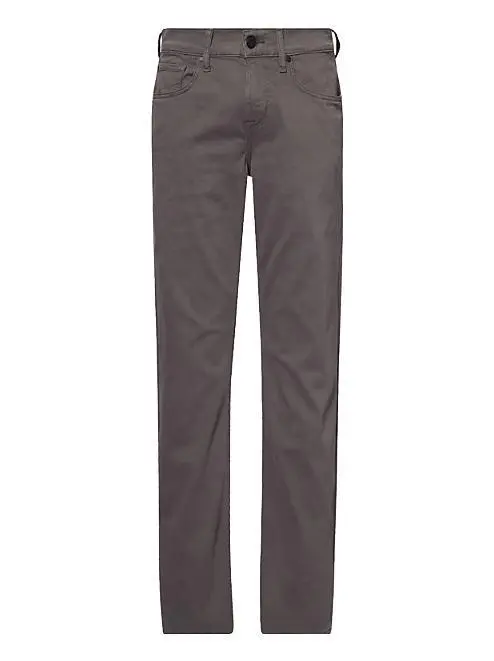 7 For All Mankind Slimmy Lux Performance Chino - Stretch Sateen Gun Metal