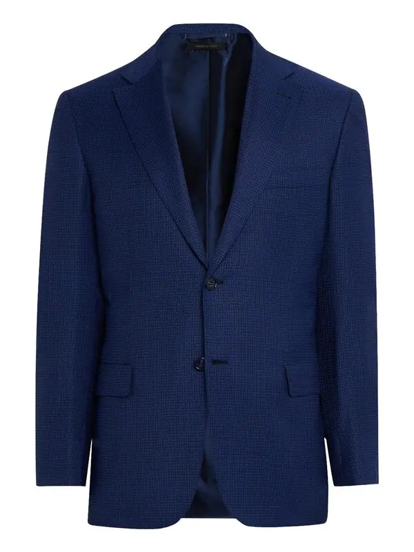 Brioni Tonal Check Sport Coat - Royal