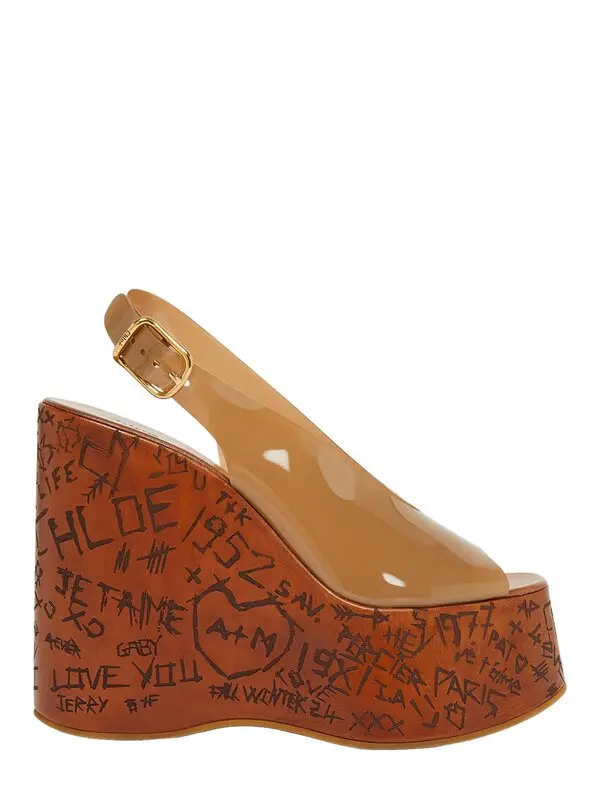 Chloé Maxime Platform Sandals - Sunny Brown