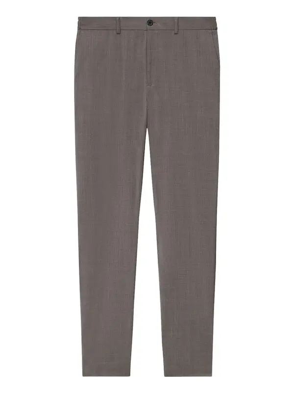 Theory Curtis Motion Wool Pants - Walnut Mel