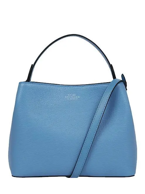 Smythson Ludlow Day Crossbody Bag - Nile Blue