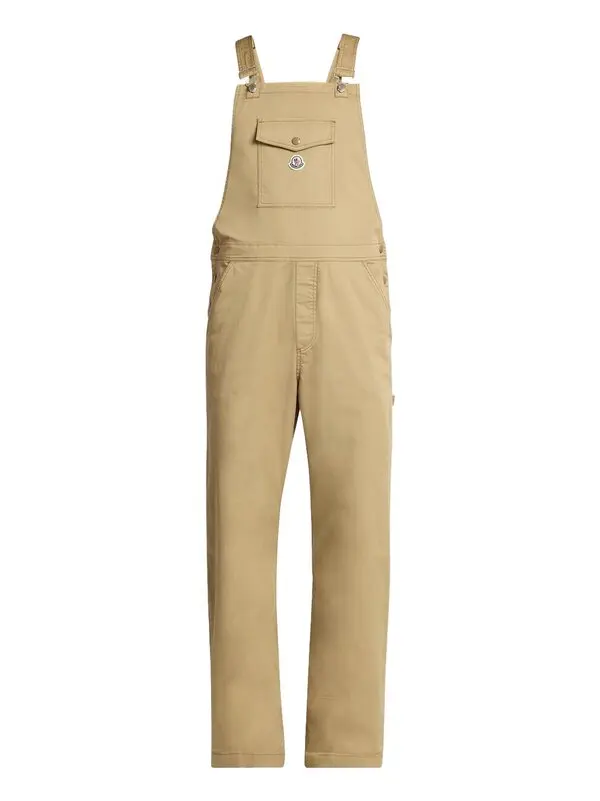 Moncler Gabardine Overalls - Cognac