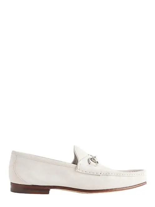 Gucci Horsebit 1953 Suede Loafers - Greige