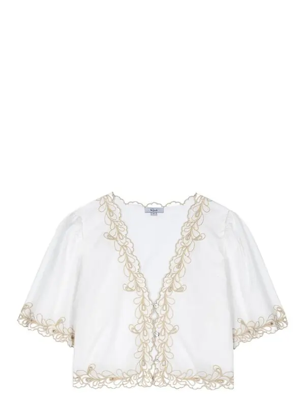 Rails Cataluna Embroidered Shirt - White