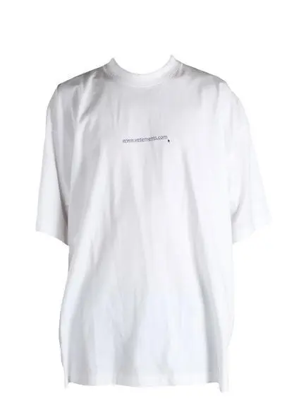 Vetements Website Oversized T-shirt - White