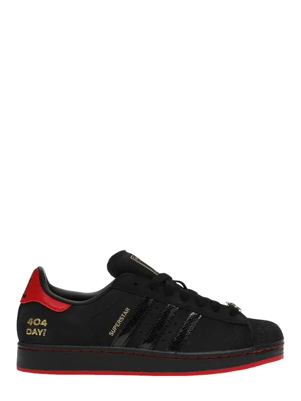 Adidas Superstar Ii Atlanta 404 Day Sneakers - Core Black/red/gold Metallic