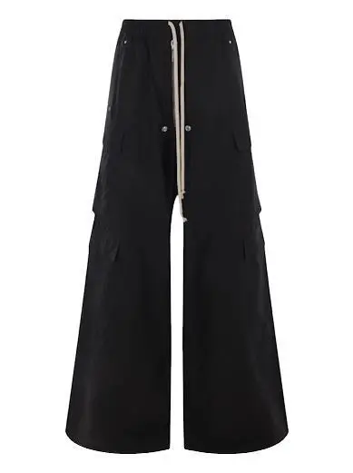 Rick Owens Tencel Double Cargo Jumbo Belas Pants - Black